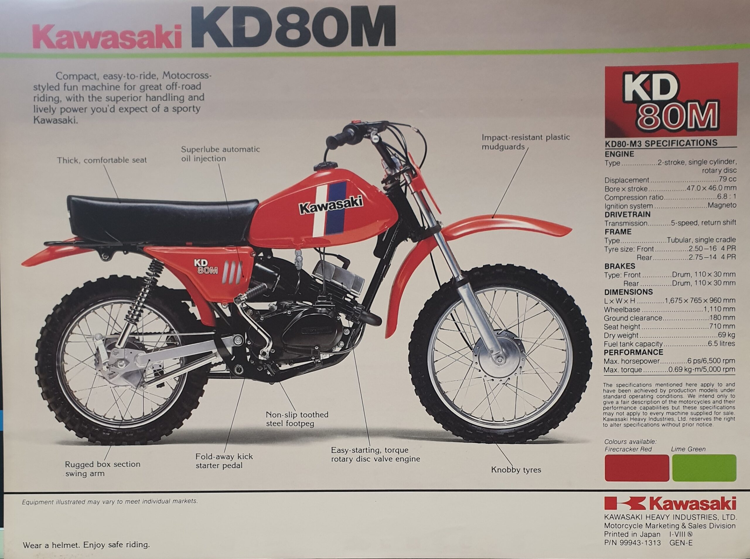 KAWASAKI KD80-M3 SALES BROCHURE - zPower Australia