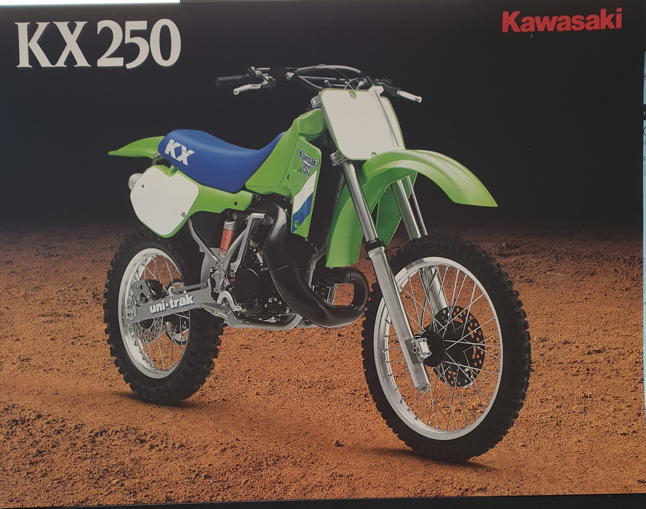 1987 KAWASAKI KX250E SALES BROCHURE - zPower Australia